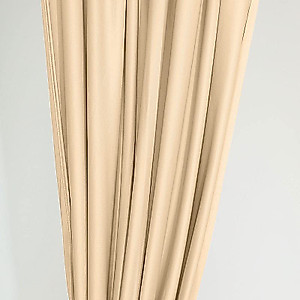 BalsaCircle 10 ft x 10 ft Champagne Polyester Photography Backdrop Drapes Curtains Panels - Wedding Decorations Home Party Reception Supplies