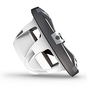 Fusion 1 Pair SG-FL773SPG 7.7" Signature i3 Series RGB LED Marine Coax Gray Sport Grills with 1 Pair Fusion MS-FM77KIT 7.7" White Flush Mount Kit