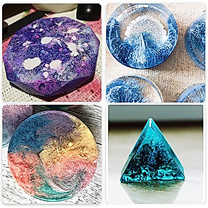 Alcohol Ink Set - 20 Bottles Vibrant Colors High Concentrated Alcohol-Based Ink, Concentrated Epoxy Resin Paint Colour Dye Great for Resin Petri Dish, Coaster, Painting, Tumbler Cup Making(10ml Each)