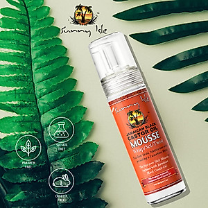 Sunny Isle Jamaican Black Castor Oil Mousse Wrap Set Twist 7oz | Excellent Hold, Luxurious Shine | Moisturizes with Frizz Control