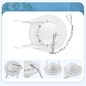 iFealClear 3-Inch Toilet Flappers Replacement -Compatible with American Standard Toilet, High Performance Toilet Flapper 3 inch, Water Saving Toilet Tank Flapper, Fits Most Toilets, White