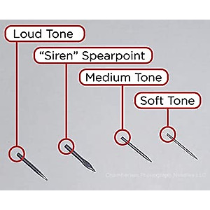 300 Soft Tone Phonograph Needles for Gramophones/Phonographs - Chamberlain Phonograph Needles
