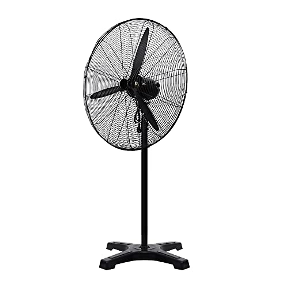 Yonntech 31 inch Standing Pedestal Fans High Velocity Floor Fan Industrial Familiy Fan 3 Speed Settings Adjustable Tilt Metal Stand with 55"-71" Adjust Height