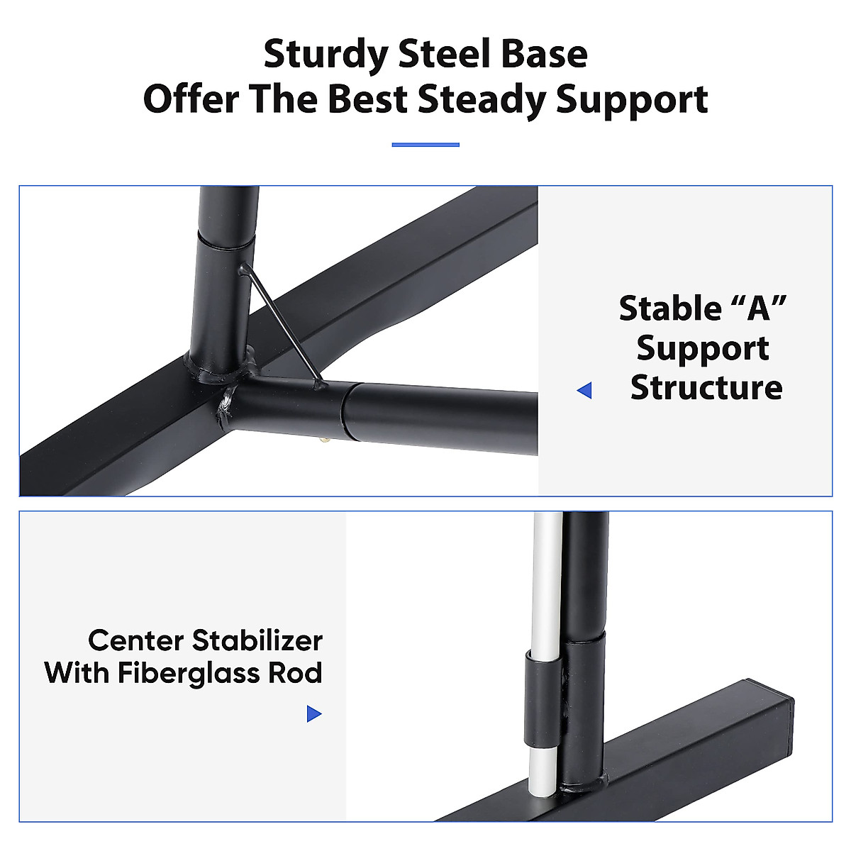 Smartxchoices Portable Pickleball Net System Outdoor 22FT Regulation Size, Pickleball System Metal Frame Net with Carrying Bag for Driveway Backyards