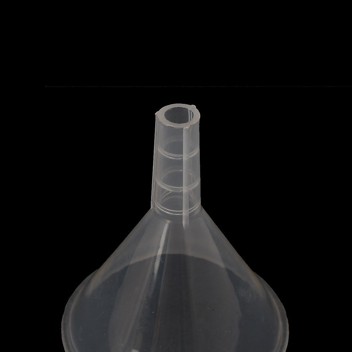 YXQ 12Pcs Plastic Filter Funnel 60mm Dia Clear Funnels with Spout for Science Lab Water Bottle Filling Liquid Transfer