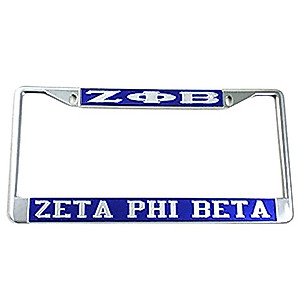 Zeta Phi Beta License Plate Frame