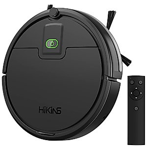 Automatic Self Charging Robotic Vacuum Cleaner, Super Thin Robot Vacuum Cleaner - Strong Suction, Quiet, Tangle Free, Daily Cleaning Robot Vacuum for Pet Hairs, Dust, Scrums, Hardwood Floors & Carpets