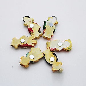 Fridge Stickers Resin Teddy Bear Decoration for Crafts, Refrigerator, Office Whiteboard