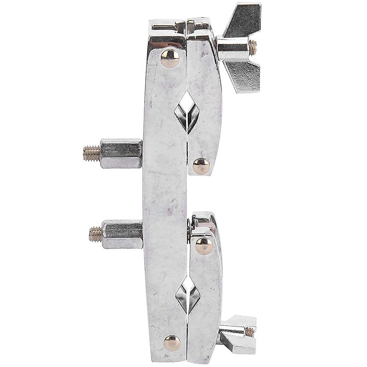 Drum Clip Rod Zinc Alloy Connecting Clamp Holder Bracket Rod Percussion Multi-function Clip Silver