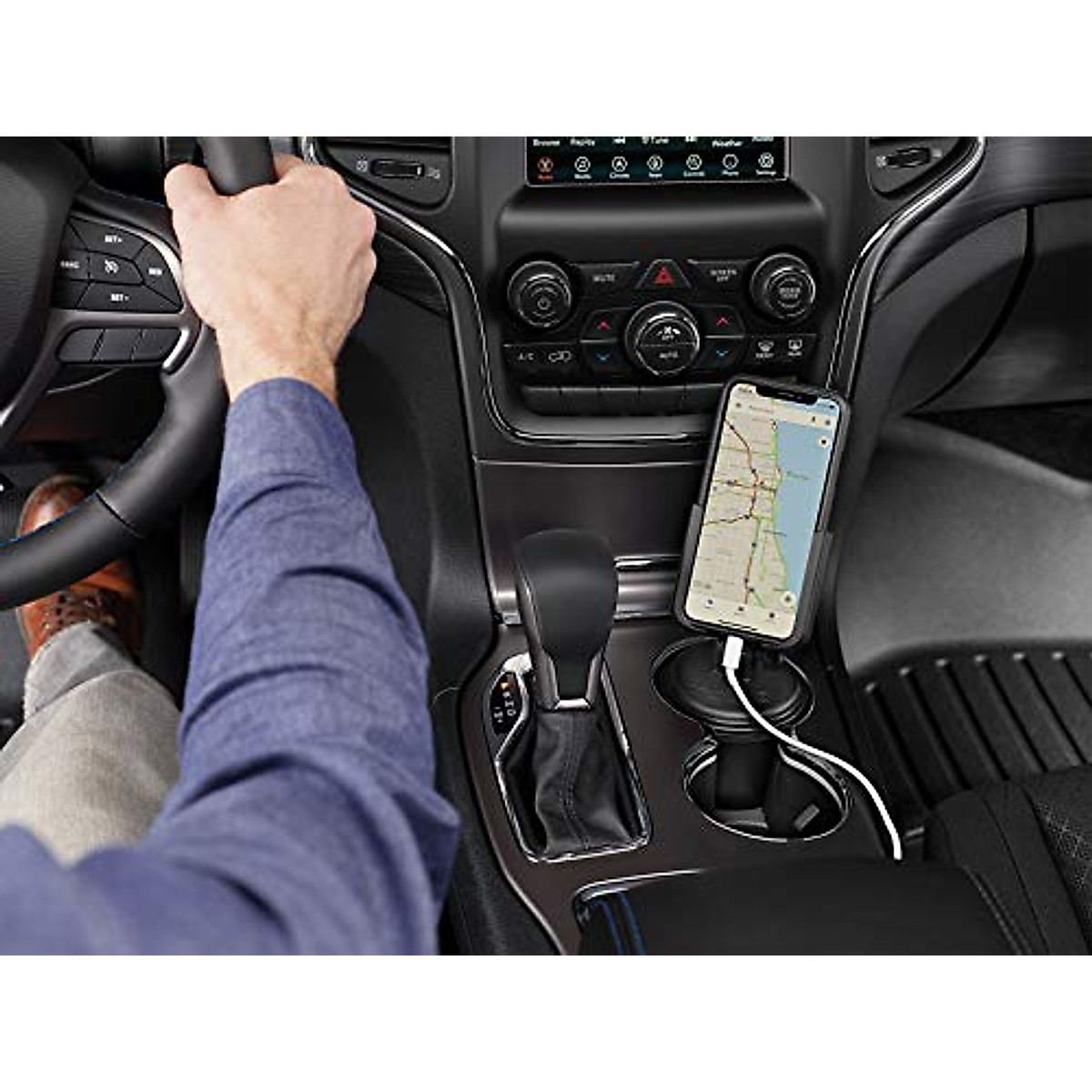 WeatherTech CupFone Cup Holder for Car Phone Mount Automobile Cradle Compatible with iPhone and Cell Phones