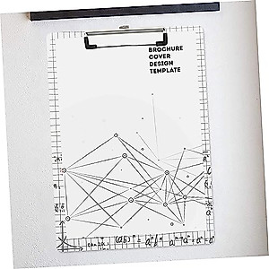 Tofficu Plastic Folders 2pcs Transparent Board Clip Memo Clipboards Sketch Clipboard Plastic Paper Clips Pocket Folders Plastic Office Folders Office Supplies Exam Paper Clips A4 Thin