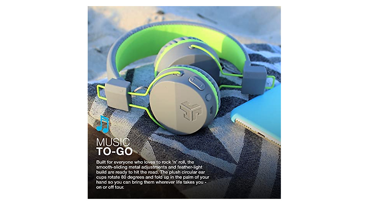 JLab Neon Bluetooth Folding Headphones - Wireless, Comfortable & Portable