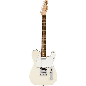 Fender Affinity Series Telecaster - Olympic White Bundle with Frontman 10G Amplifier, Gig Bag, Tuner, Instrument Cable, Strap, Picks, and Austin Bazaar Instructional DVD