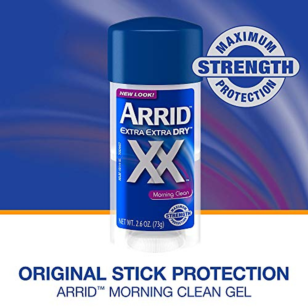 Arrid XX Extra Extra Dry Clear Gel Antiperspirant Deodorant, Morning Clean , 2.6 Oz, Pack of 6