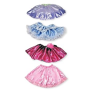 Melissa & Doug Role Play Collection - Goodie Tutus! Dress-Up Skirts Set (4 Costume Skirts)