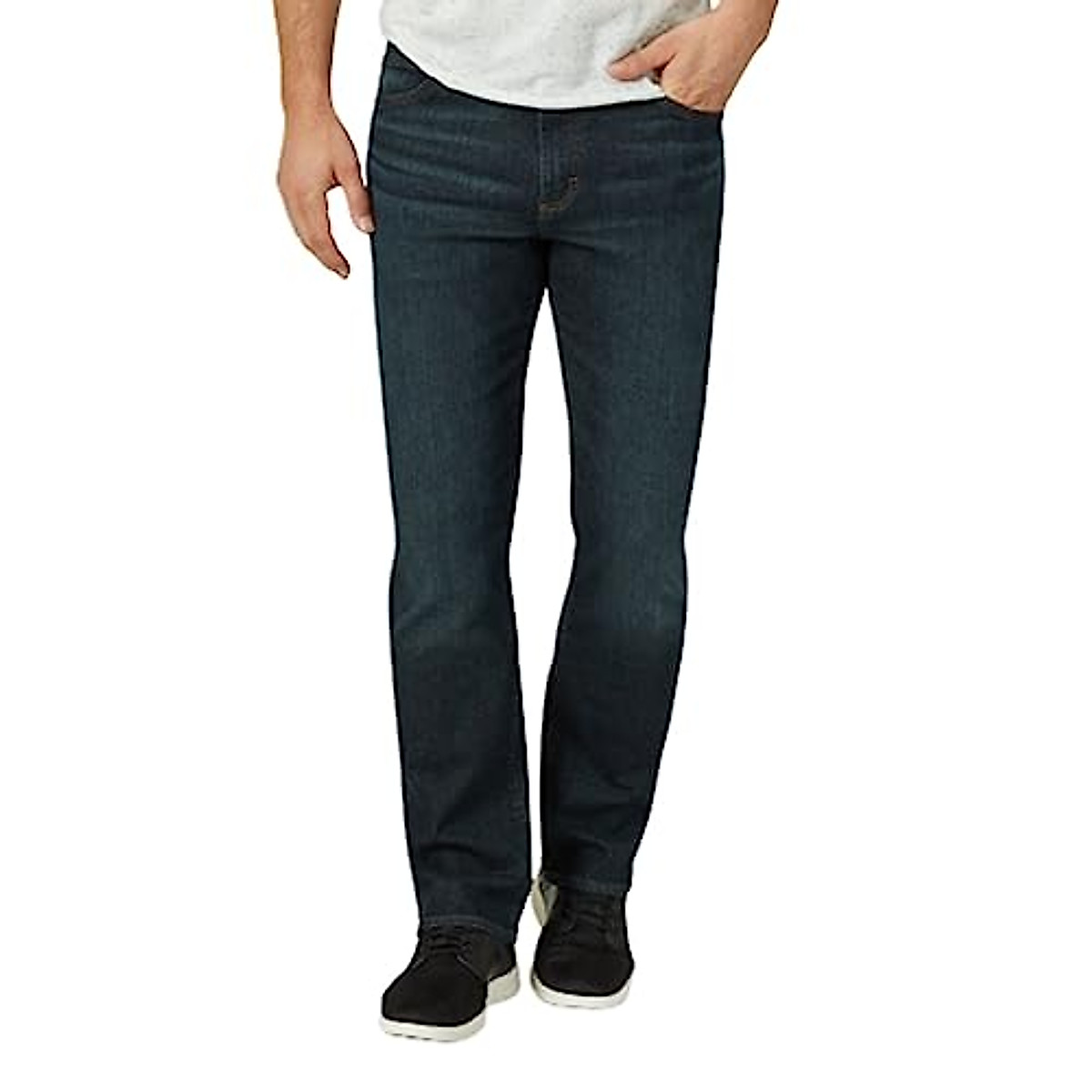 Lee Men's Extreme Motion Regular Straight Jean Night Owl 34W x 30L