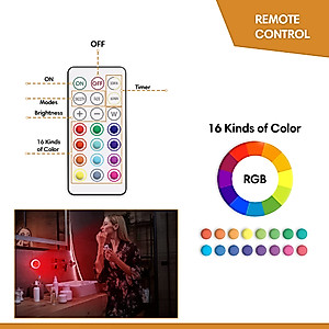 VYANLIGHT Rechargeable Puck Lights with 2 Remotes - 16 Color Changeable LED Puck Lighting - Battery Powered Dimmable Under Cabinet & Counter Lights (6 Pack)