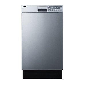 Summit DW18SS4ADA Summit DW184ADA 18 Inch Wide 8 Place Setting Energy Star Rated Built-In Full Console Dishwasher