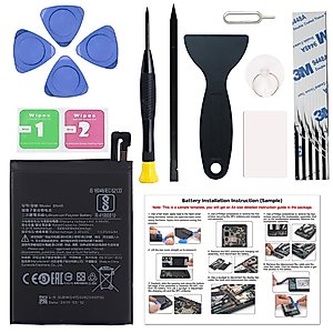 MAXSHARKS New Upgraded Battery for Redmi Note 6 / Redmi Note 6 Pro, BN48 Replacement Battery Compatible with Redmi Note 6 / Redmi Note 6 Pro, with Repair Tools & Instruction