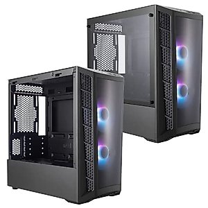 Cooler Master MasterBox MB320L ARGB Micro-ATX with Dual ARGB Fans, DarkMirror Front Panel, Mesh Front Intake Vents, Tempered Glass Side Panel & ARGB Lighting System