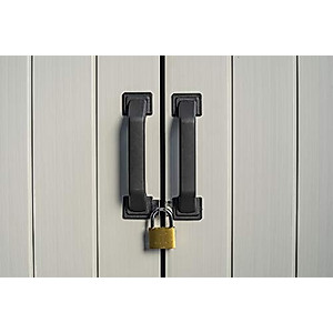 Keter Premier Tall Resin Outdoor Storage Shed for Patio Furniture, Pool Accessories, and Bikes