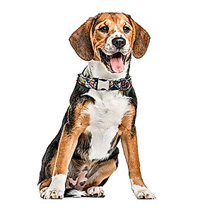 Dog Collar Soft Adjustable Puppy Collar for Small Medium Large Dog Buckle Pattern Metal Cotton Half Ethnic Personalized Pet Collars