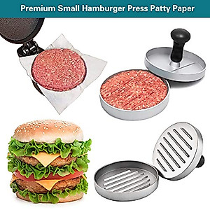 Parchment Paper Squares, 4x4 Inch, Set of 300, Small Hamburger Patty Paper/Nonstick Precut Square Baking Parchment for Separating Small Burger Patty, Cookies & Other Foods, or Baking & Candy Wrapper