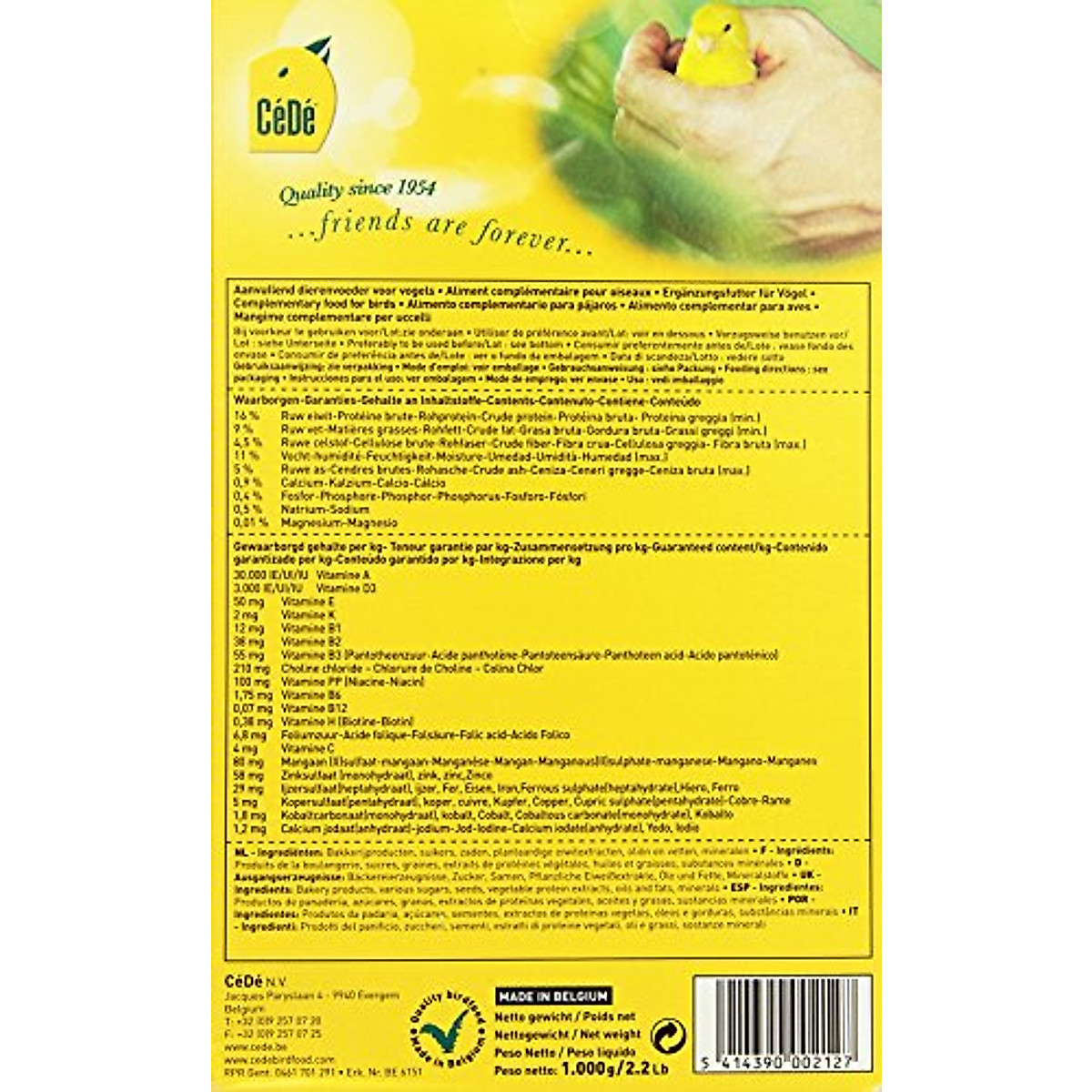 CeDe Premium Bianco Rearing Food 1Kg