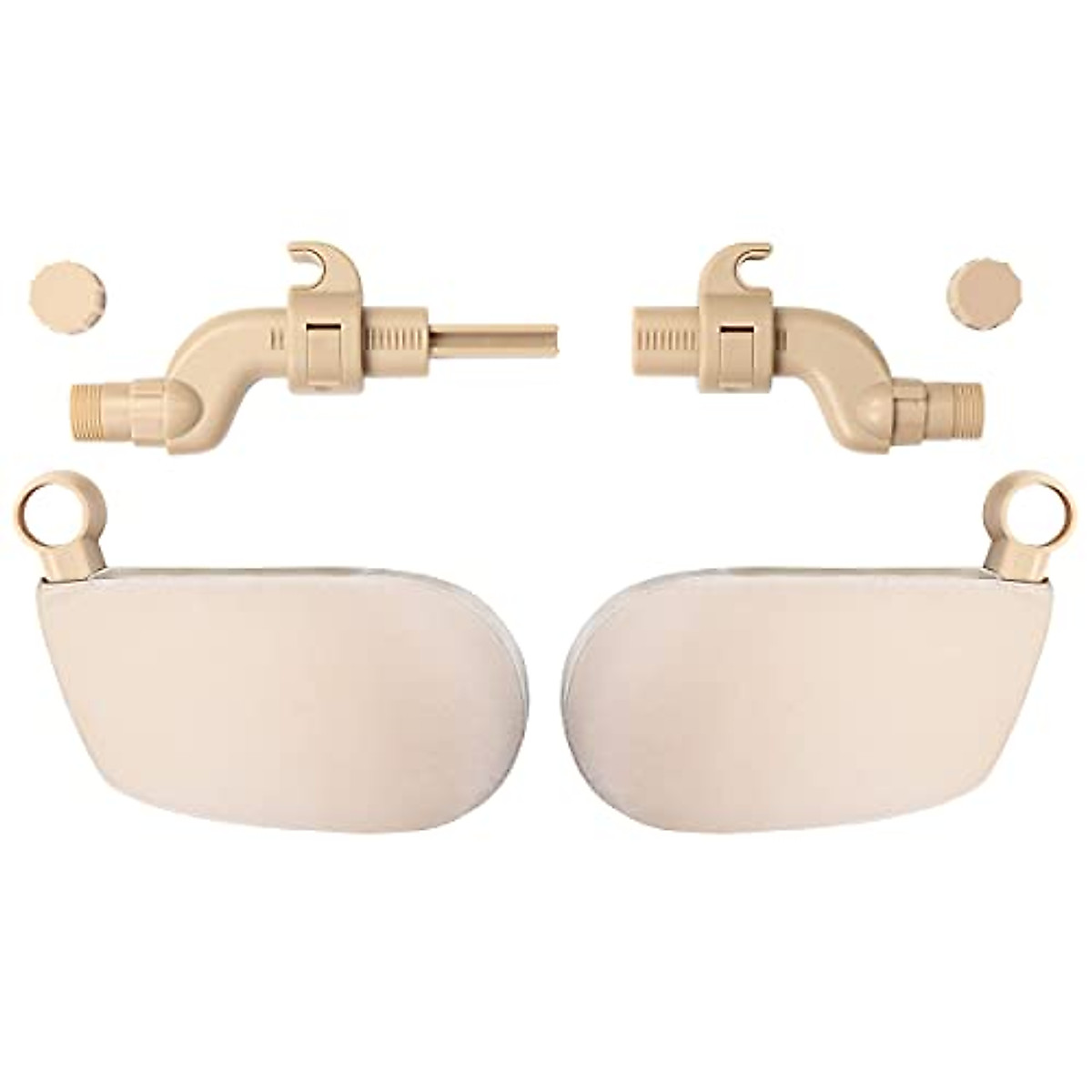 Leadsign Car Seat Headrest Pillow,Adjustable U Shaped Memory Foam Head Neck Support Cushion, Both Sides Travel Sleeping Pillow for Kids Adults (Beige)