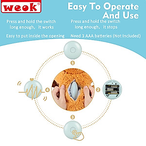 WEOK Heartbeat Puppy Toy - Comfort Cuddler Pillow, Dog Anxiety Relief Calming Aid,Heartbeat Stuffed Toy for Dogs,Puppy Heartbeat Toy Sleep Aid,Dog Heartbeat Toy for Pet