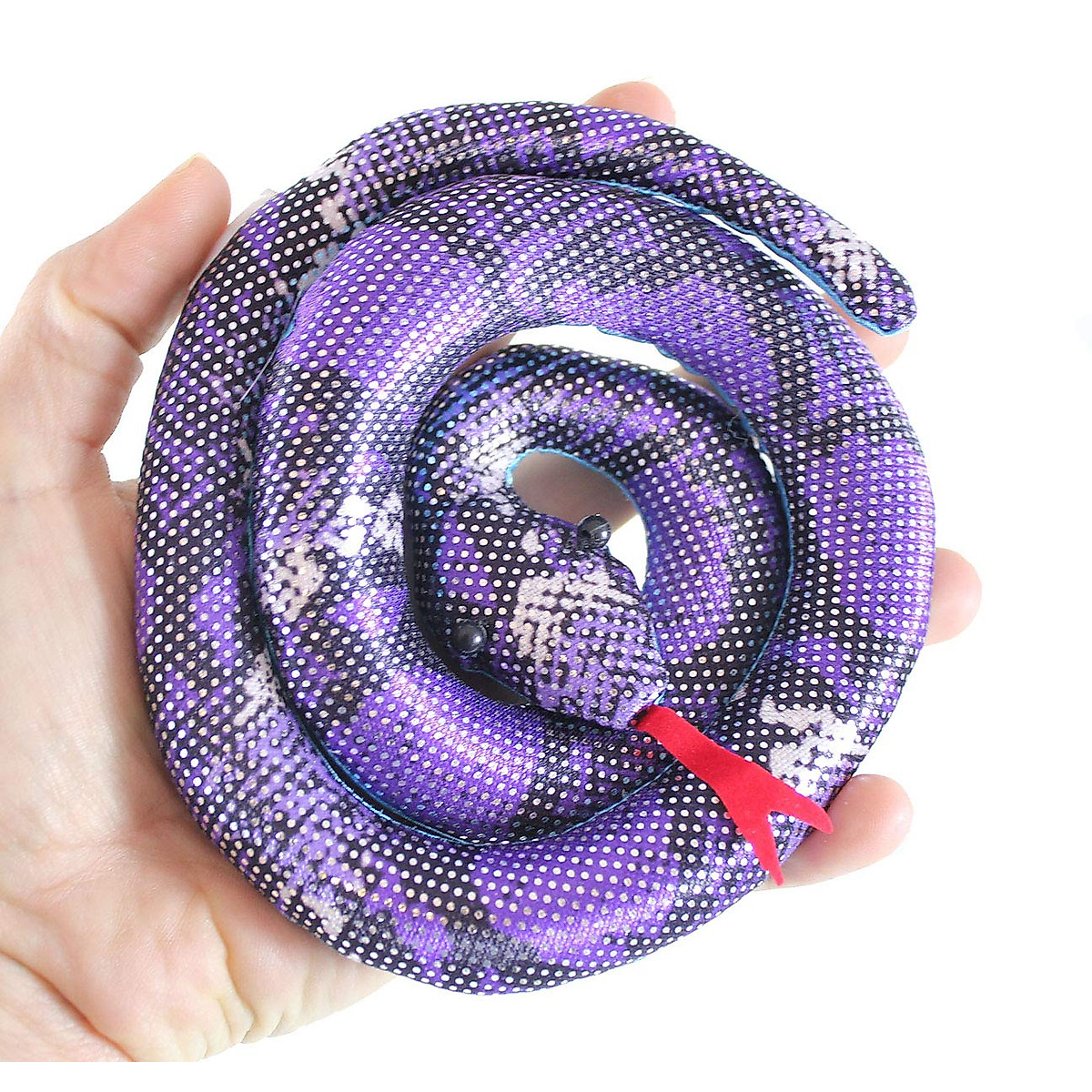 Curious Minds Busy Bags 5 Reptile Set - Sand Filled Animal Toy - Snake, Turtle, Lizard, Alligator, Frog- Heavy Weighted Sandbag Animal Plush Bean Bag Toss - Shimmering Glitter