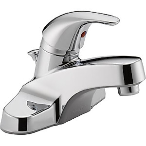 Peerless Centerset Bathroom Faucet Chrome, Bathroom Sink Faucet, Single Handle, Drain Assembly, Chrome P136LF