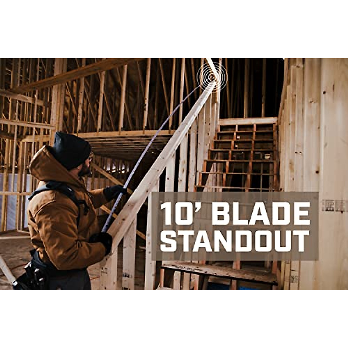 Spec Ops Tools 25-Foot Tape Measure, 1 1/8" Double-Sided Blade, Military-Grade Composite Case, 3% Donated to Veterans,