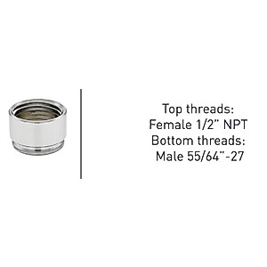 Female Faucet Adapters Accessories -Various Thread Attachment Solutions (Top F 1/2”)