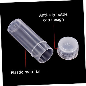 ULDIGI 50Pcs Transparent Needle Storage Tubes for Sewing Needles DIY Cross Stitch Needle Holder Containers Lightweight and Durable Needle Organizer with Lids