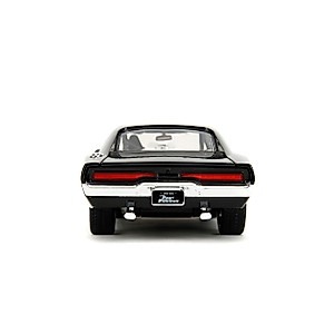 Fast & Furious 1:24 Dom's Dodge Charger Die-cast Car & 2.75" Dominic Toretto Figure, Toys for Kids and Adults