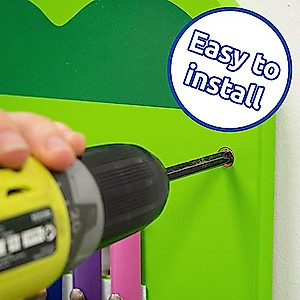 SPARK & WOW Crocodile Activity Wall Panels - Ages 18m+ - Montessori Sensory Toy - 8 Activities - Busy Board - Toddler Room Decor