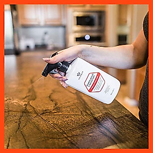 Granite Sealer & Protector – Best Stone Polish, Protectant & Care Product – Easy Maintenance for Clean Countertop Surface, Marble, Tile – No Streaks, Stains, Haze, or Spots - 18 OZ - TriNova