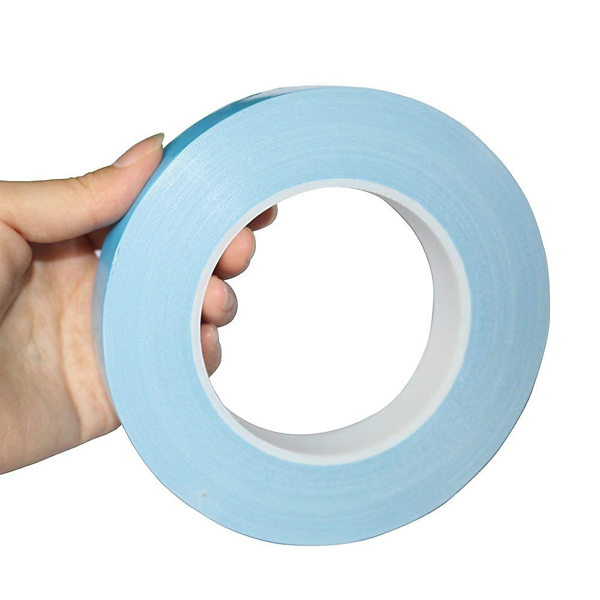 Thermal Adhesive Tape, 25m x 10mm x 0.20mm Double Side Thermal Tapes Cooling Heatsink Pad Apply to LED, IGBT IC Chip Computer CPU GPU Modules MOS Tube SSD Drives