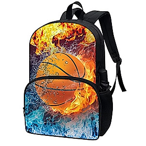 Drydeepin Basketball Backpack with Book Covers