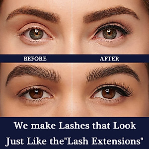 AkesuLash Magnetic Eyelashes Natural Look - Magnetic Lashes with 4 Tube of Magnetic Eyeliner - 10 Pairs Mangetic False Eyelashes Kit with Applicator - Easy to Apply