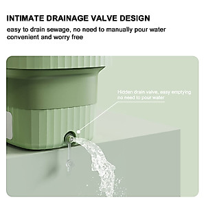 Portable Washing Machine, Mini Foldable Small Washer for Baby Clothes, Underwear, 6L Large Capacity, Suitable for Apartment, Laundry, Camping, RV, Travel(100‑240v)