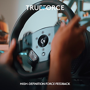 Logitech G PRO Racing Wheel for PC, Direct Drive 11 Nm Force, TRUEFORCE Force Feedback, Magnetic Gear Shift Paddles, Dual Clutch, OLED Display, Quick Release, PRO Button Layout