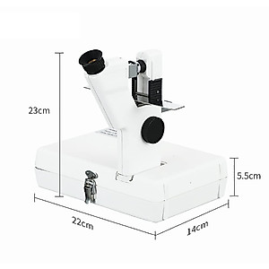 WIKINK Portable Optical Lensmeter, Optometry Lensometer, Spectacle Lens Scanner, Eyeglass Testing Equipment, Manual Focimeter
