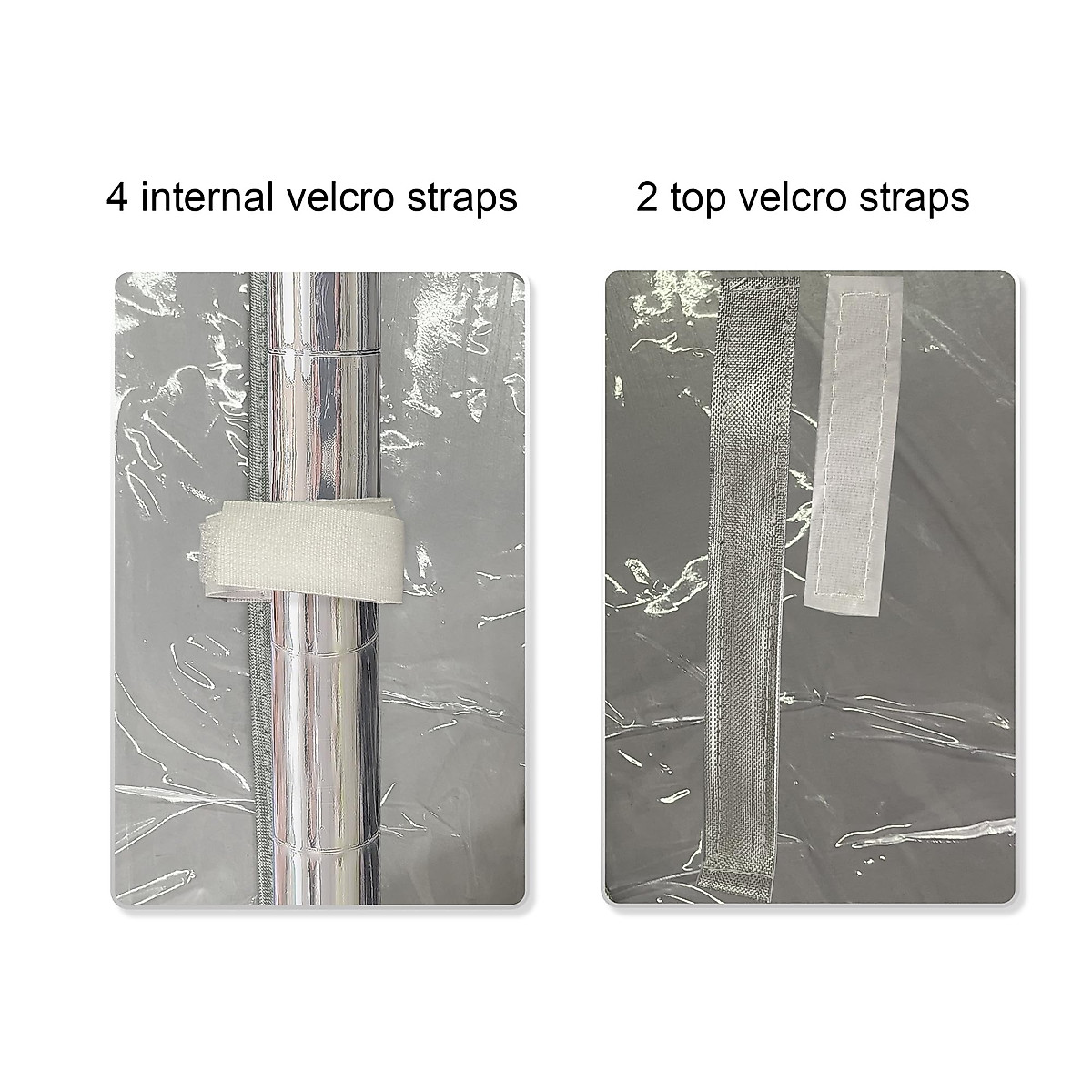 IndigoTempest9 Clear Vinyl Waterproof Shelf Cover for Wire Shelving - 48" W x 18" D x 72" H - with Zipper Closure - Protects from Dust and Debris - Only Cover