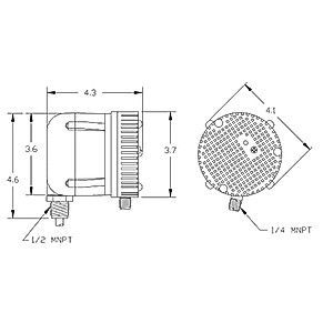 Little Giant 1-YS 1/150 HP, 205 GPH , 230 Volt Parts Washer Pump, with 6-Ft. Cord No Plug, Grey, 501036