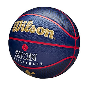 WILSON NBA Player Icon Outdoor Basketball - Zion Williamson, Size 7-29.5"