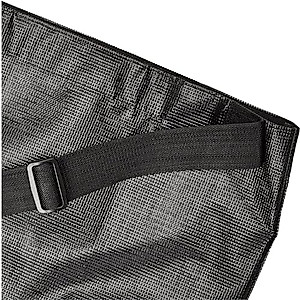 Club Clean Universal Cart Bag - Buggie Bag - Cargo Bag for 2 Seater and 4 Seater Golf Carts - Golf Cart Storage Bag - Golf Car Bag - EZGo, Club Car, Yamaha, Easy Attach Golf Cart Grocery Shopping Bag Black