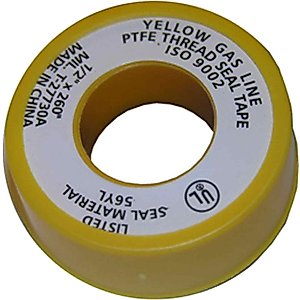 LASCO 11-1029 PTFE Extra Heavy Gas Line Pipe Sealant Tape, 1/2-Inch x 260-Inch, Yellow