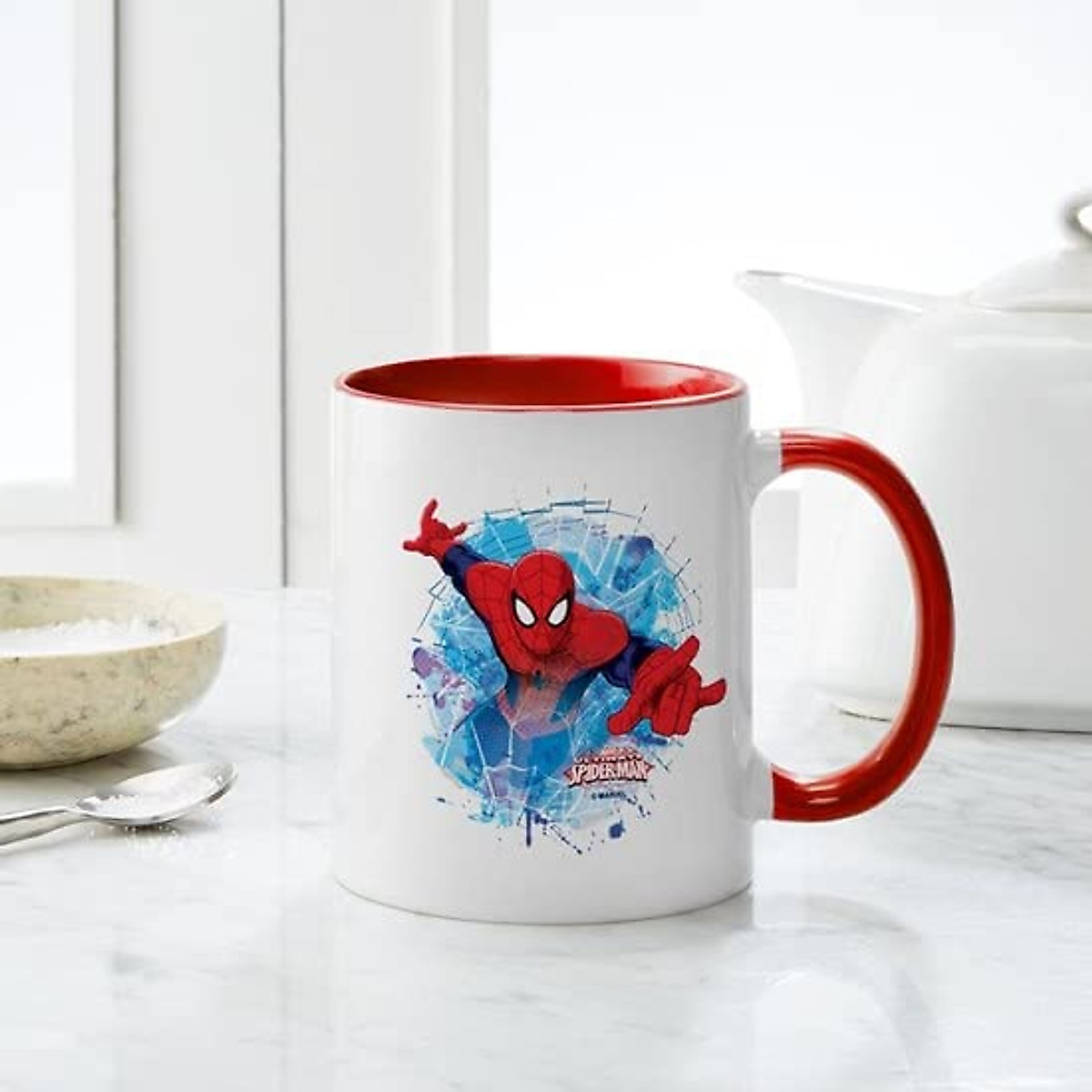 CafePress Spiderman Web Mug Ceramic Coffee Mug, Tea Cup 11 oz